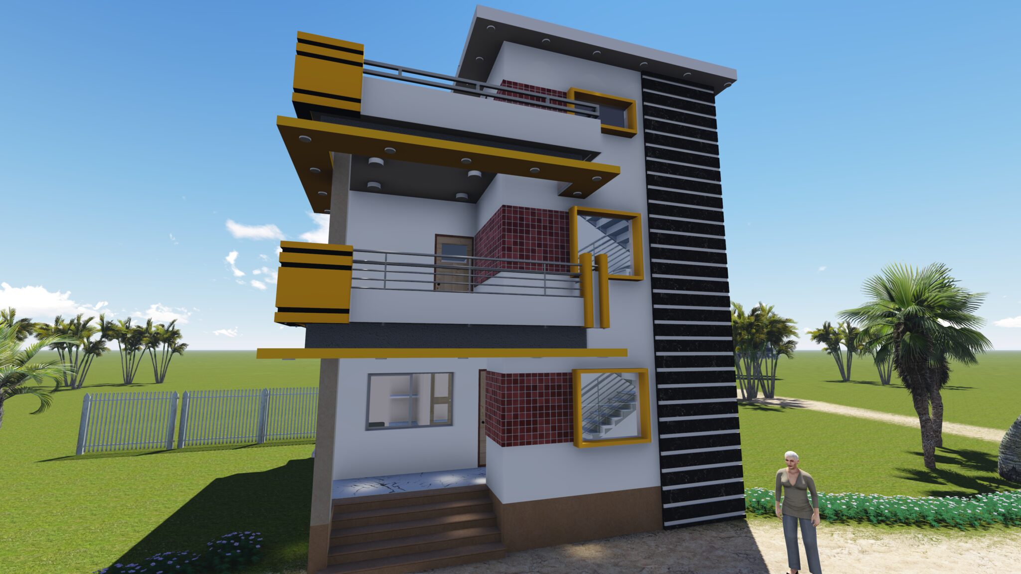 26’X29' North Facing House Floor Plan - HouseDesigns99